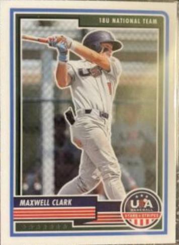 Maxwell Clark #42 Prices | 2023 Panini Stars & Stripes USA | Baseball Cards