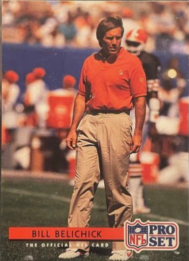 Bill Belichick [Error] #144 Prices [Rookie] | 1992 Pro Set | Football Cards