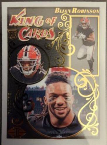 Bijan Robinson [Red] | Ungraded | 2023 Panini Illusions King of Cards