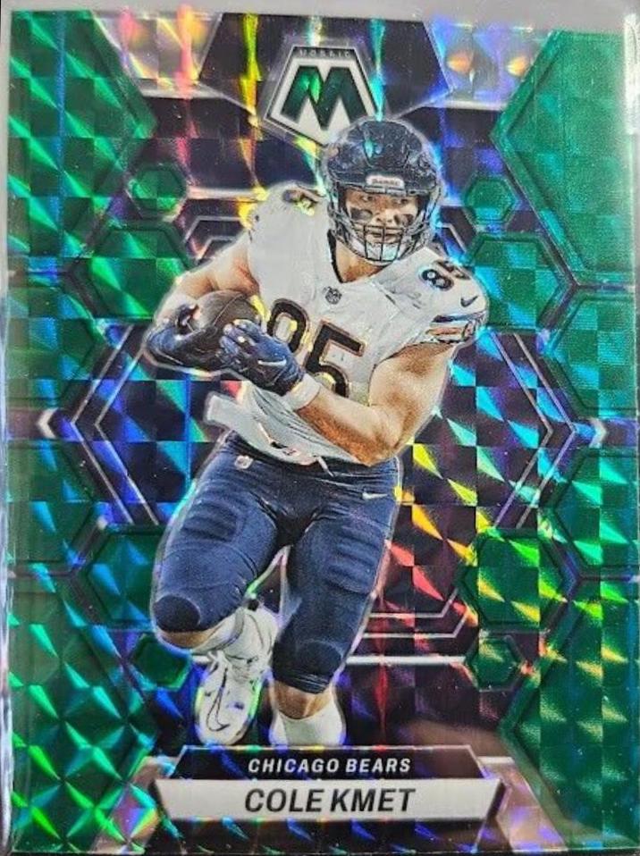 Cole Kmet [Green] #35 Prices | 2023 Panini Mosaic | Football Cards