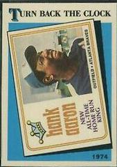 Hank Aaron [Turn Back the Clock] #663 Prices | 1989 Topps Tiffany ...
