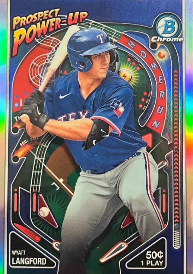 Wyatt Langford #PP-3 Prices | 2024 Bowman Prospect Power-Up | Baseball ...