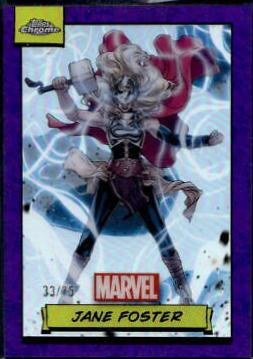 Jane Foster [Purple Refractor] #22 Prices | Marvel 2024 Topps Chrome ...
