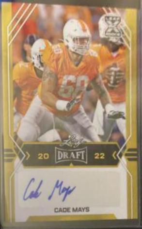 Cade Mays [Gold] #BA-CM2 Prices | 2022 Leaf Draft Autographs | Football ...