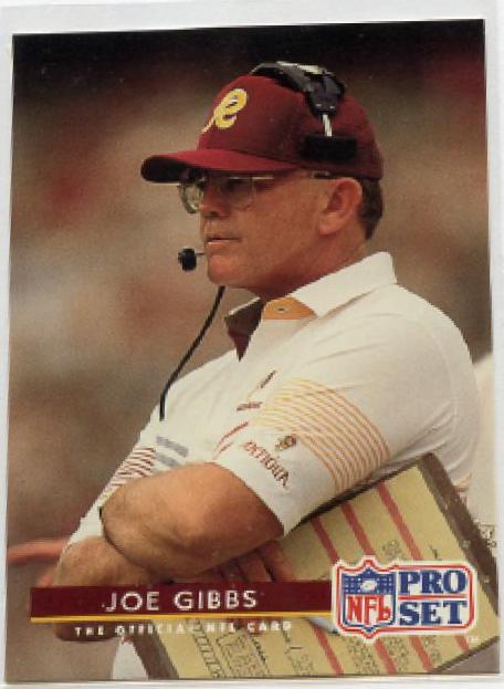 Joe Gibbs #90 Prices | 1992 Pro Set | Football Cards