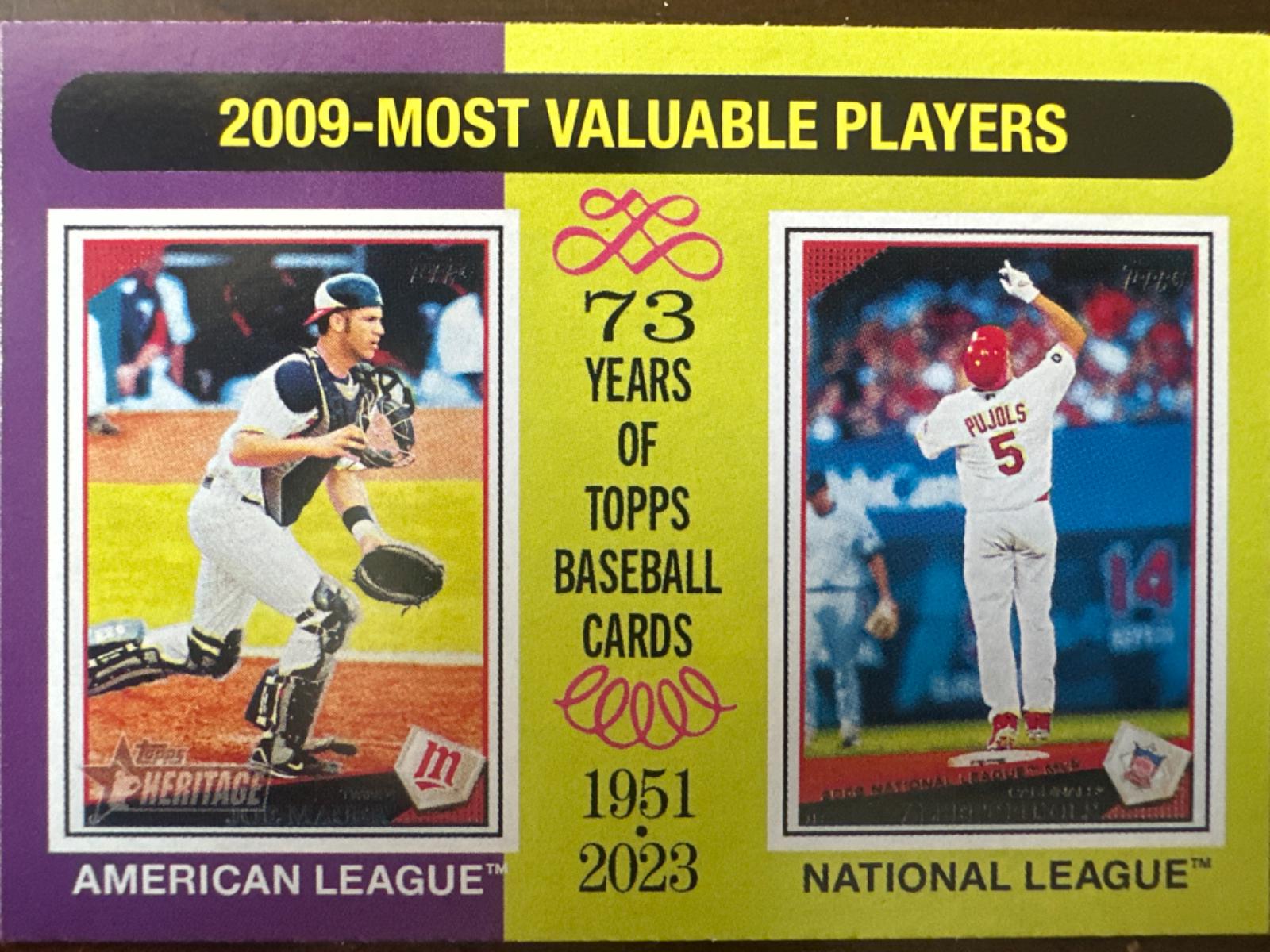 Joe Mauer / Albert Pujols #205 Prices | 2024 Topps Heritage | Baseball ...