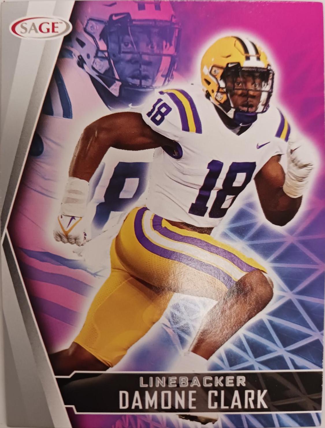 Damone Clark [Silver] #168 Prices | 2022 Sage Hit | Football Cards