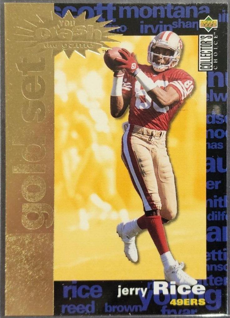 Jerry Rice [Gold Touchdown] #C22 Prices | 1995 Collector's Choice Crash ...