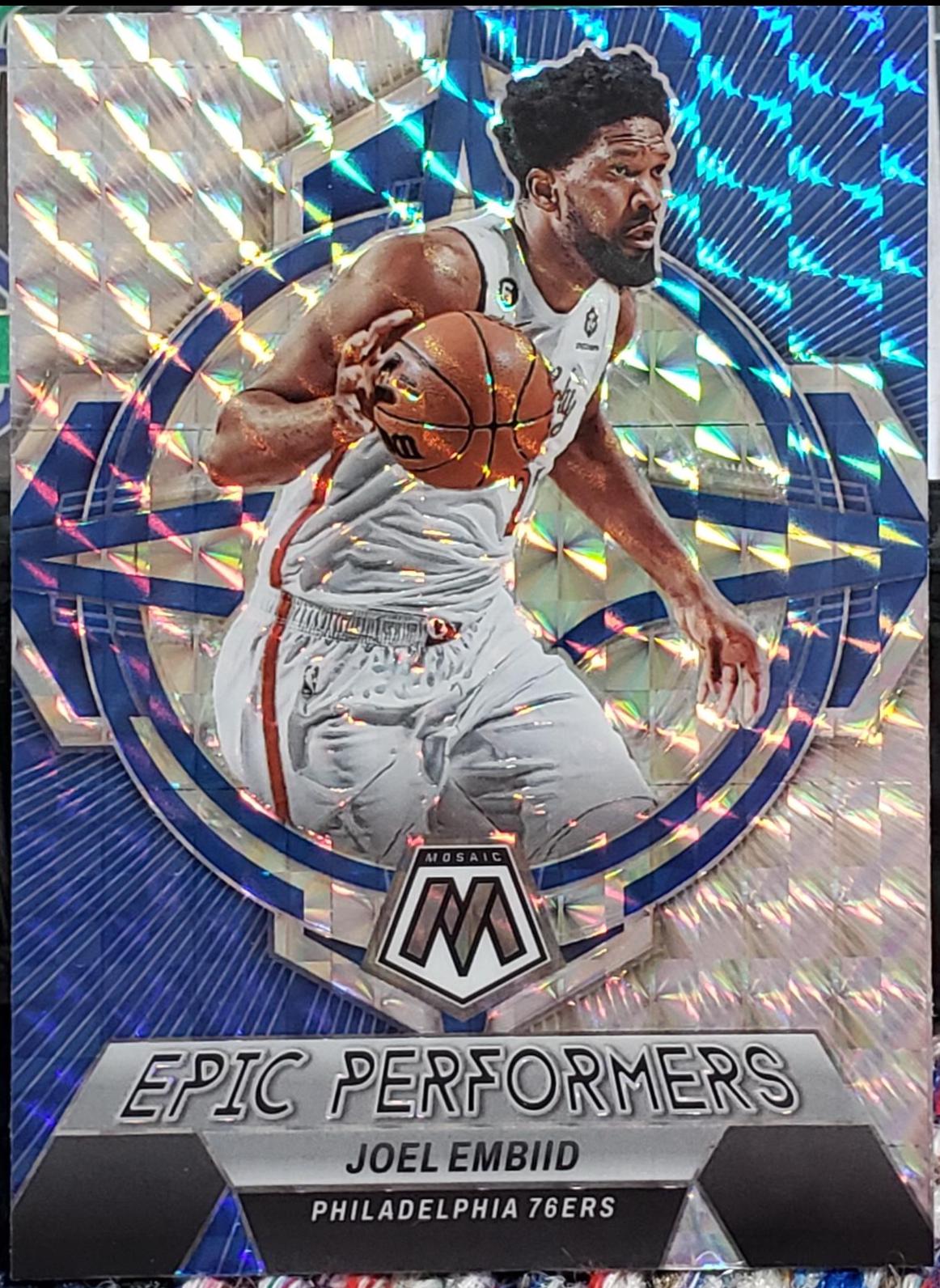 Joel Embiid [Mosaic] #9 Prices | 2022 Panini Mosaic Epic Performers ...