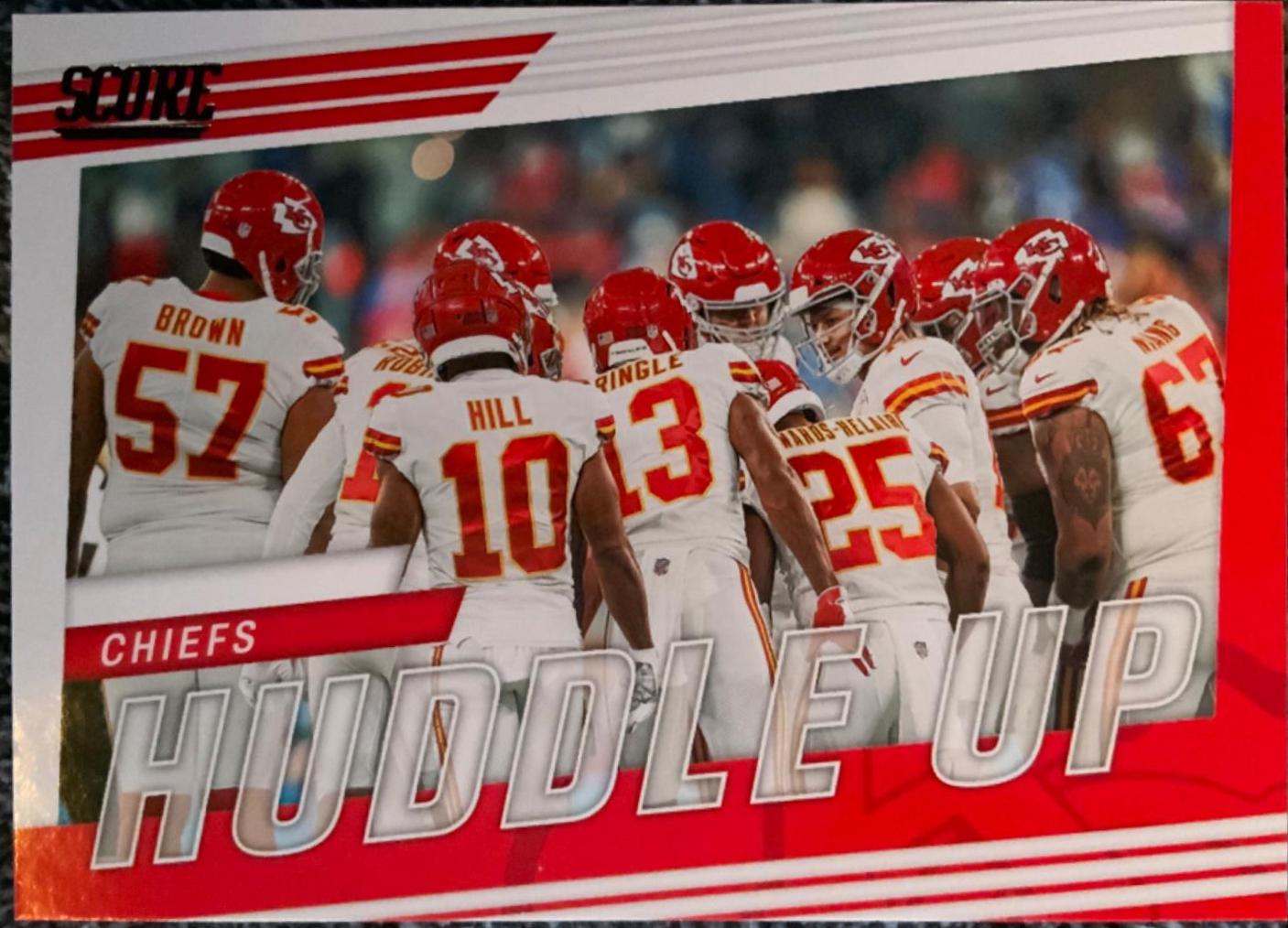 Kansas City Chiefs #HU-KC Prices | 2022 Panini Score Huddle Up ...