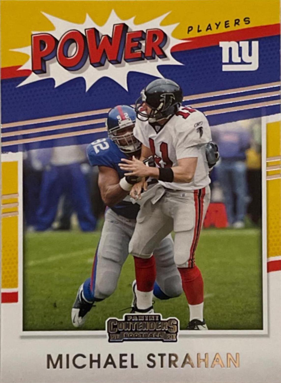 Michael Strahan #PP-MST Prices | 2021 Panini Contenders Power Players ...