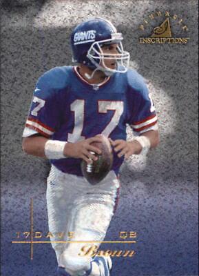 Dave Brown #17 Prices | 1997 Pinnacle Inscriptions | Football Cards