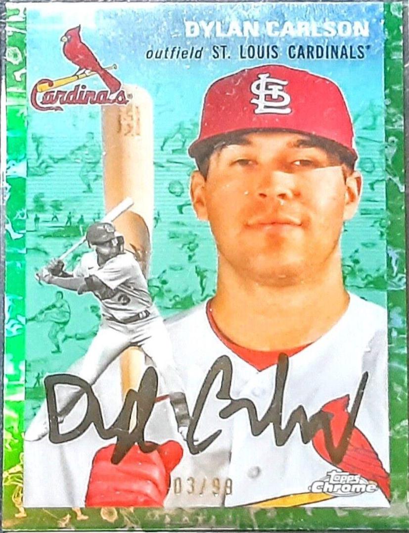 Dylan Carlson [White Green Refractor] #371 Prices | 2023 Topps Chrome ...