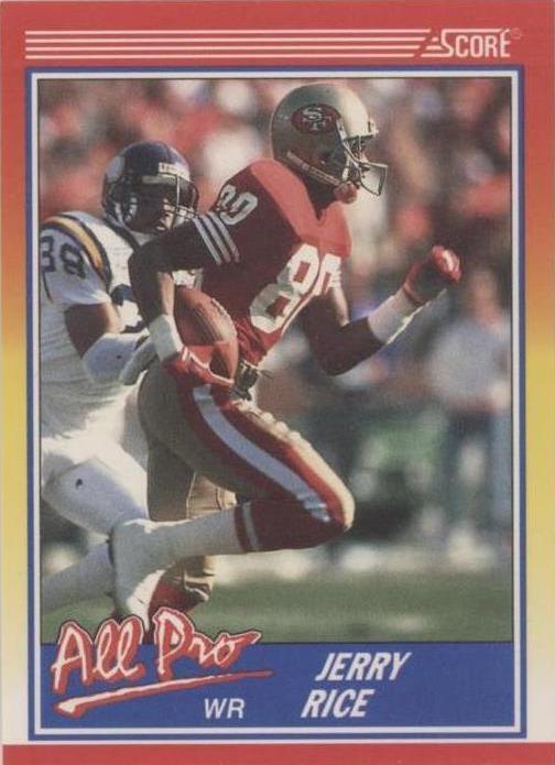 Jerry Rice #590 Prices | 1990 Panini Score | Football Cards
