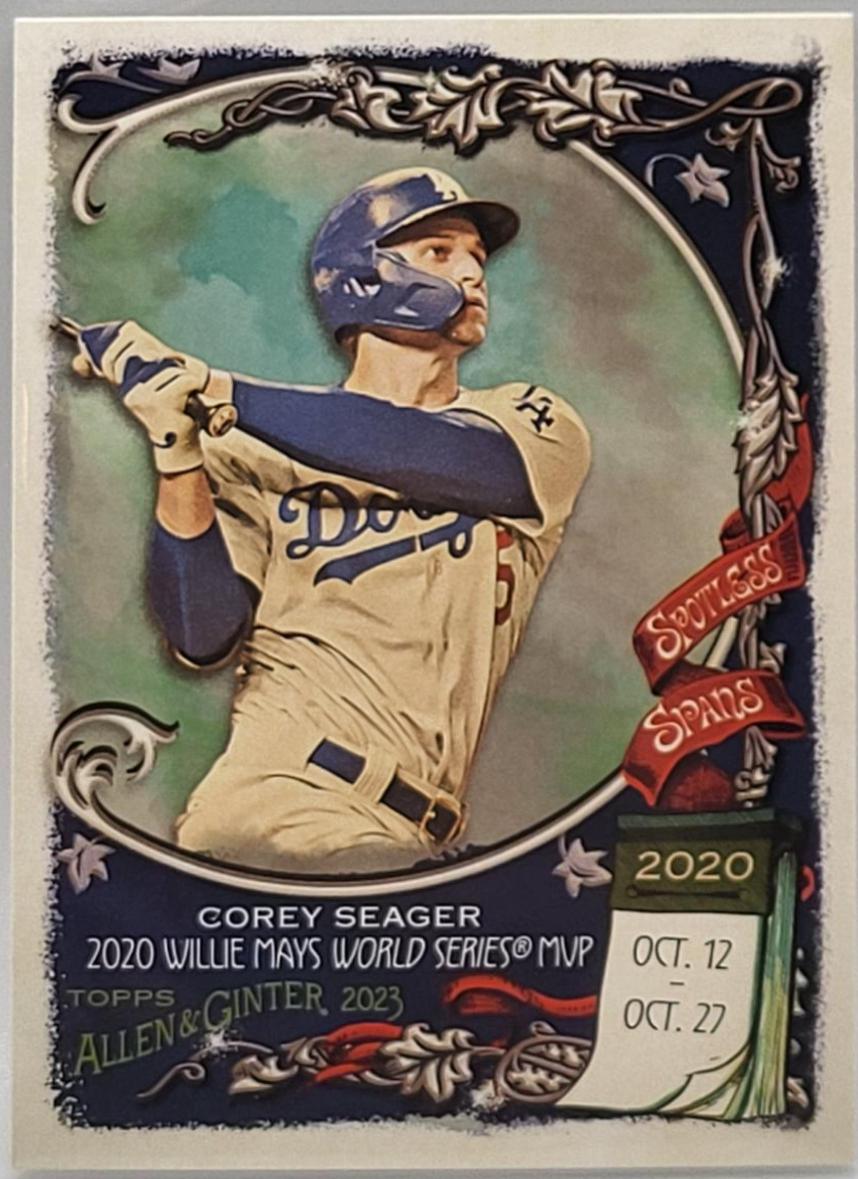 Corey Seager #SS-44 Prices | 2023 Topps Allen & Ginter Spotless Spans ...