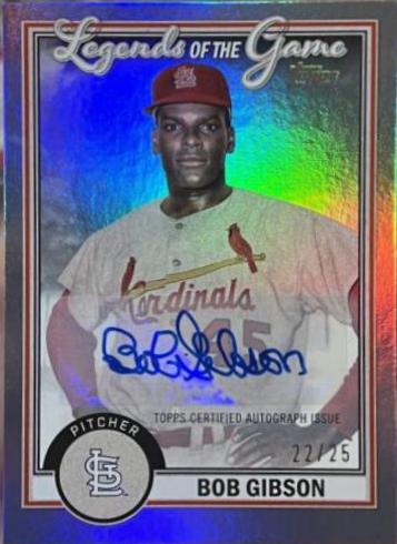 Bob Gibson [Autograph] #LG-21 Prices | 2023 Topps Legends of the Game ...