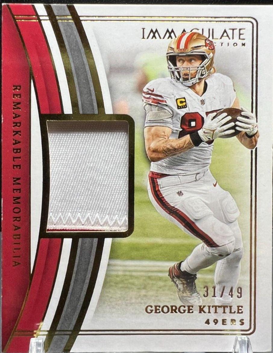 George Kittle #20 Prices | 2023 Panini Immaculate Remarkable ...