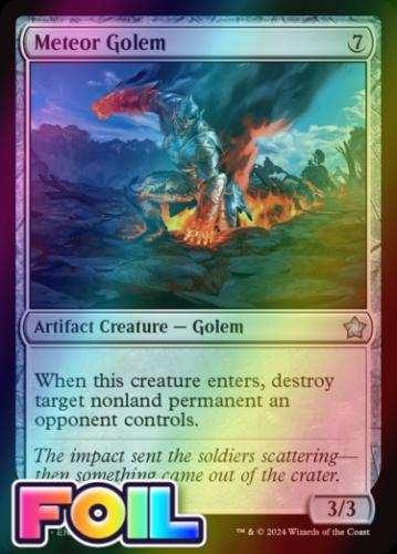 Meteor Golem [Foil] #256 Prices | Magic Foundations | Magic Cards