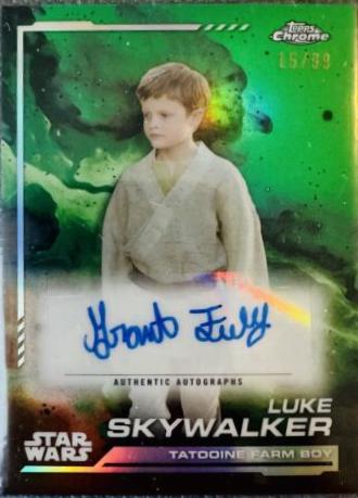 Grant Feely as Luke Skywalker [Kashyyyk Green Refractor] #AU-GF Prices ...