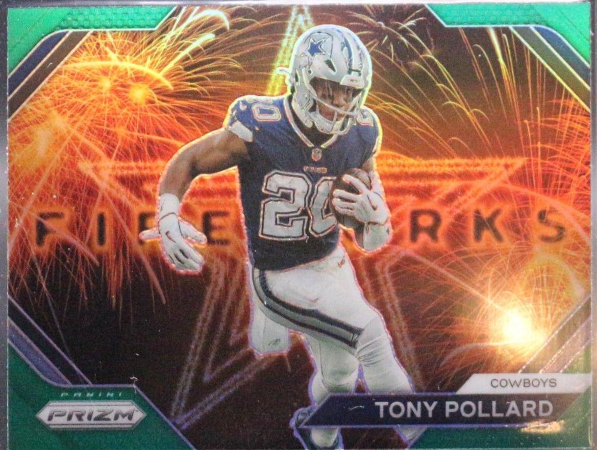Tony Pollard [Green] #F-15 Prices | 2023 Panini Prizm Fireworks ...