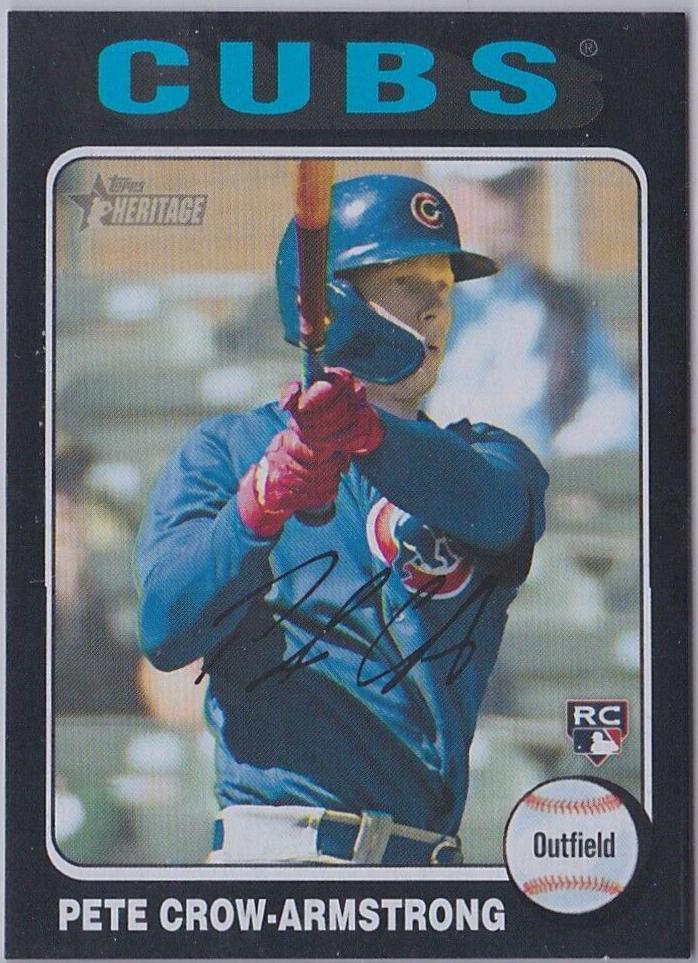 Pete Crow-Armstrong [Black] #177 Prices | 2024 Topps Heritage Mini ...