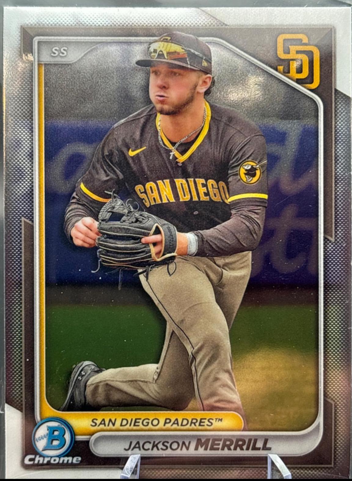 Jackson Merrill #BCP-145 Prices [Rookie] | 2024 Bowman Chrome Prospects ...