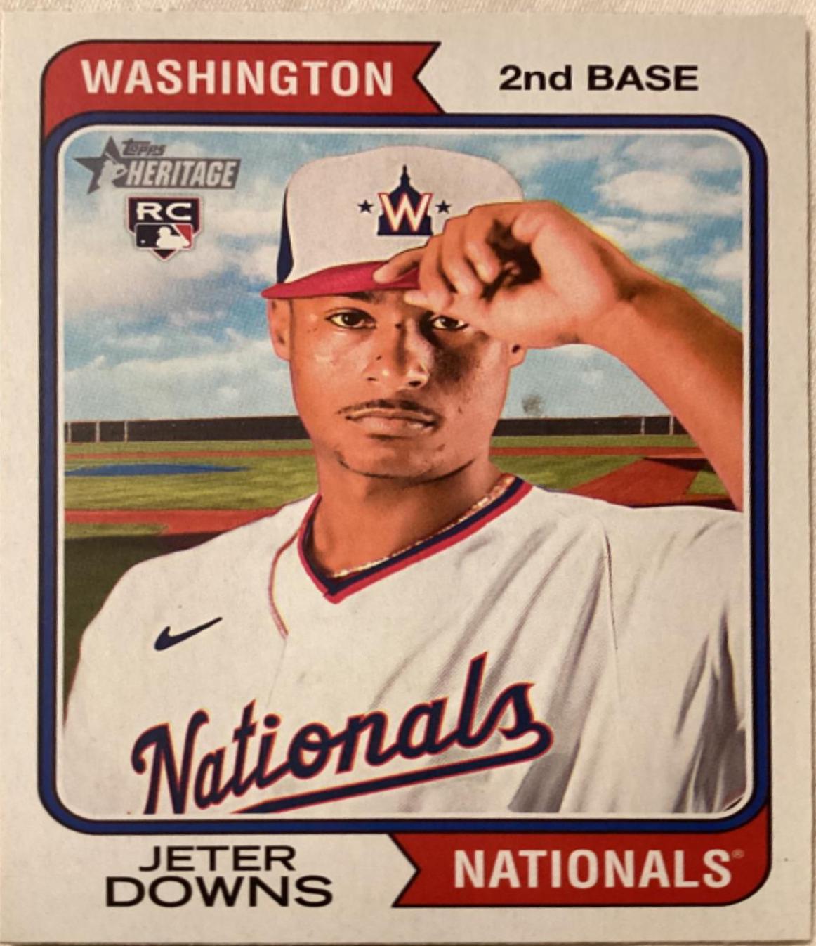 Jeter Downs #84 Prices [Rookie] | 2023 Topps Heritage | Baseball Cards