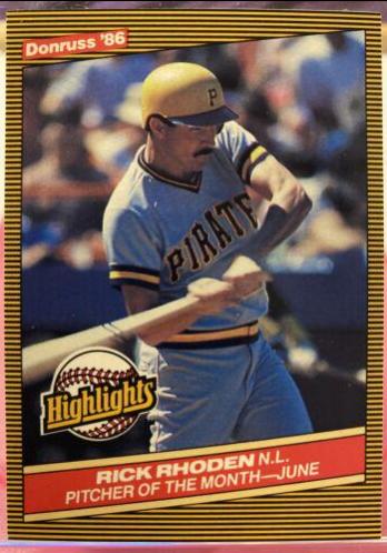 Rick Rhoden #20 Prices | 1986 Donruss Highlights | Baseball Cards