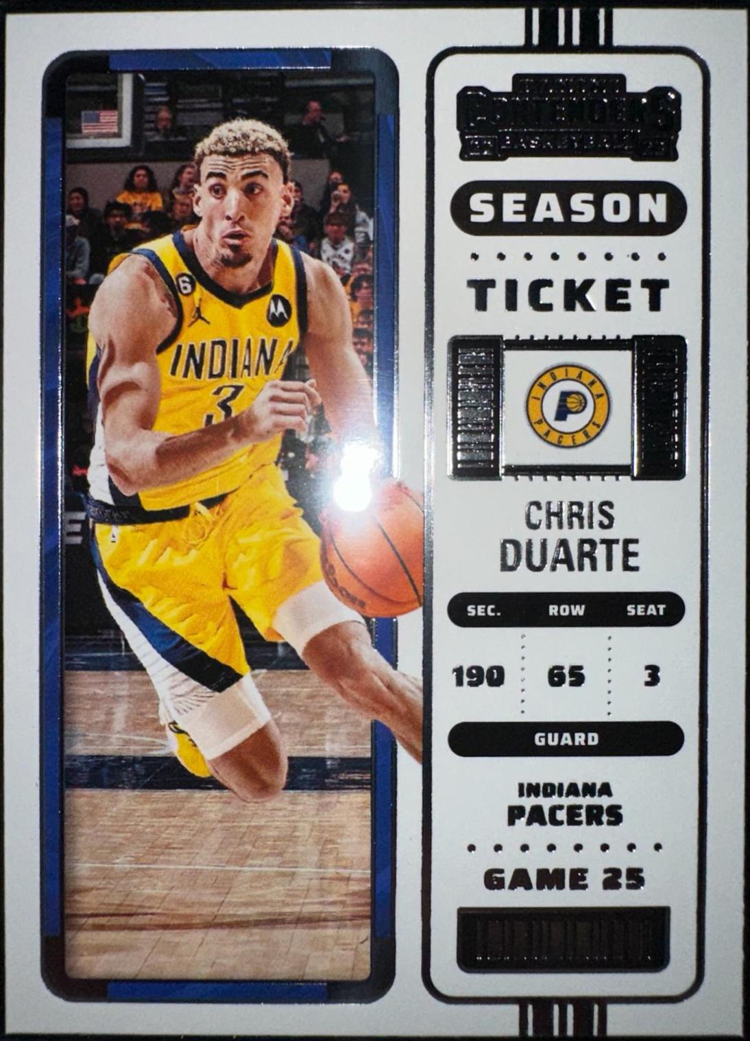 Chris Duarte #48 Prices | 2022 Panini Contenders | Basketball Cards