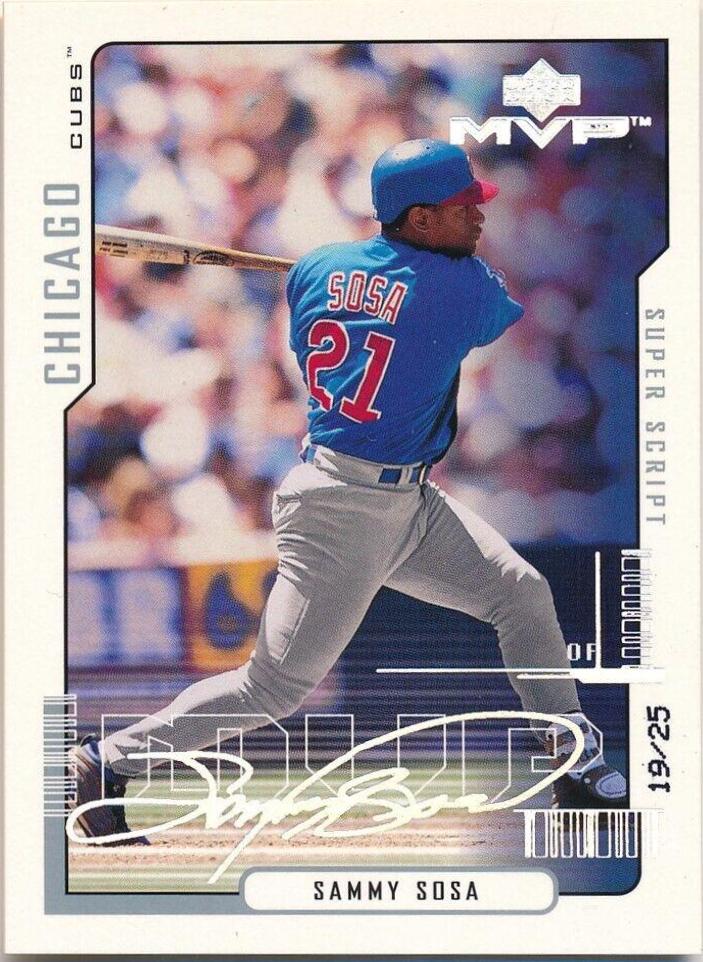 Sammy Sosa [Gold Script] #44 Prices | 2000 Upper Deck MVP | Baseball Cards