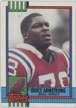 Bruce Armstrong [Disclaimer Back] #419 Prices | 1990 Topps | Football Cards