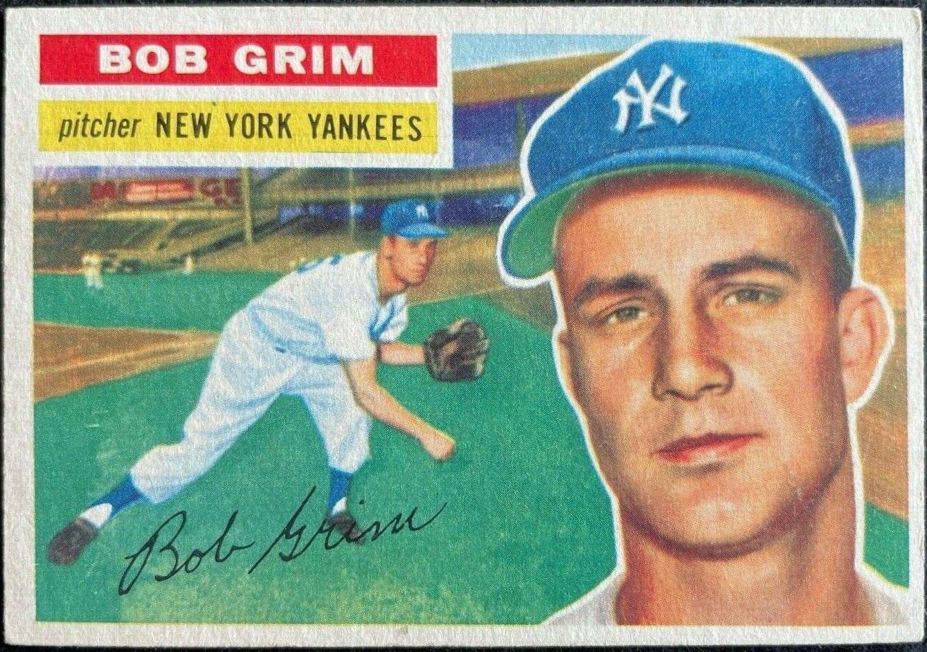 Bob Grim [Gray Back] #52 Prices | 1956 Topps | Baseball Cards