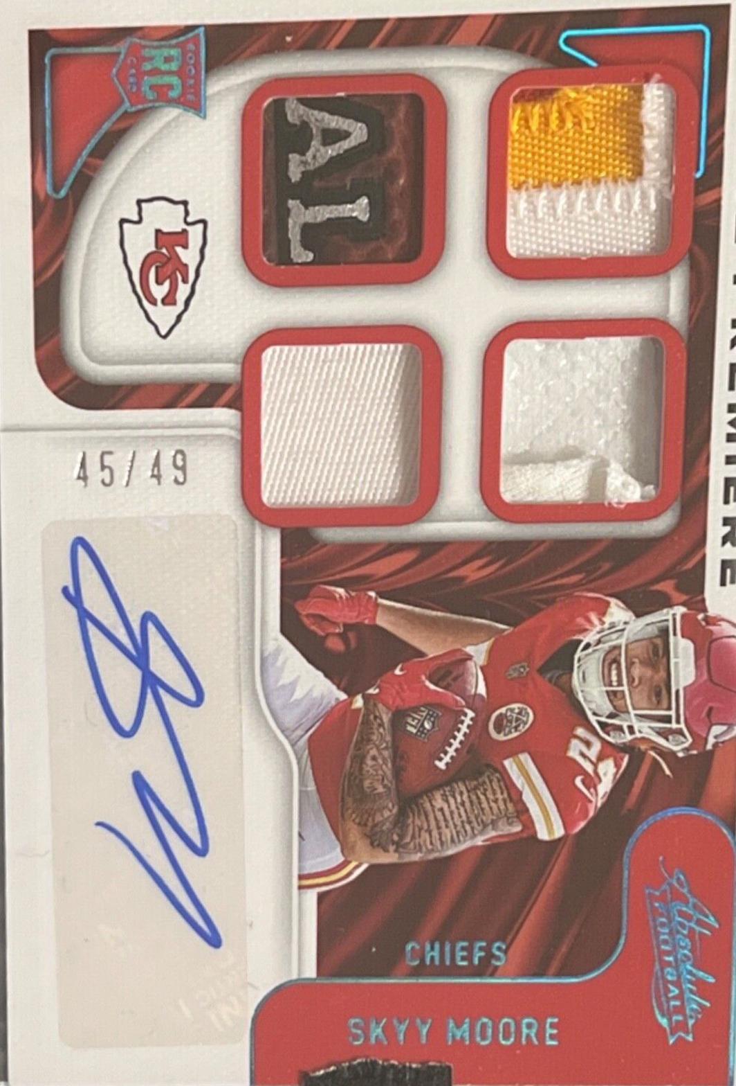 Skyy Moore [Materials Autograph Quad Spectrum] #224 Prices | 2022 ...