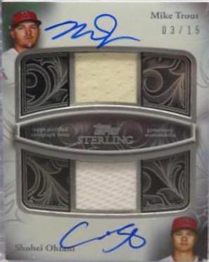 Shohei Ohtani / Mike Trout #SDAR-OW Prices | 2024 Topps Sterling Dual ...