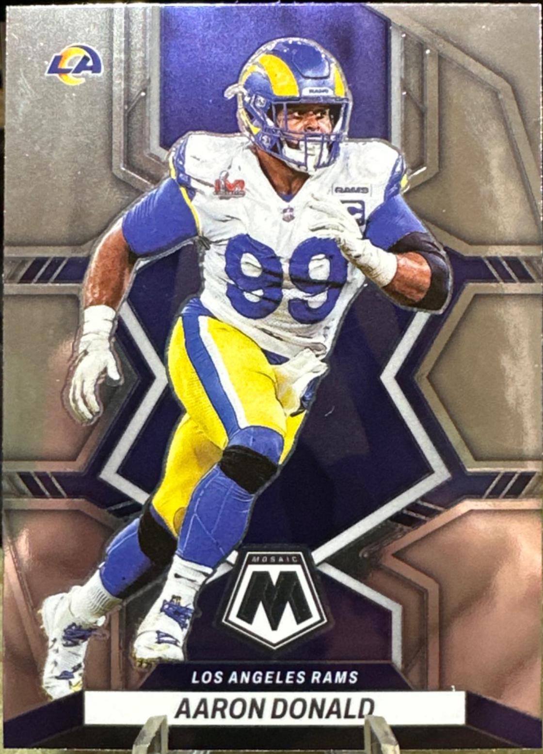 Aaron Donald #112 Prices | 2022 Panini Mosaic | Football Cards