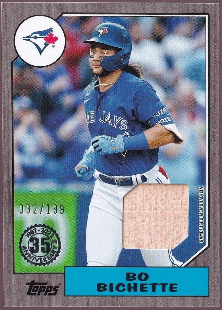 Bo Bichette [Black] #87BR-BBI Prices | 2022 Topps 1987 Series 2 Relics | Baseball Cards
