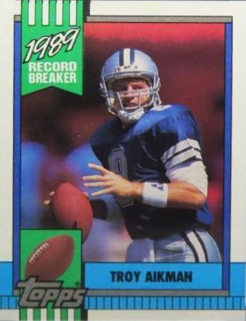 Troy Aikman [Disclaimer Back] #3 Prices | 1990 Topps | Football Cards