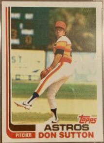 Don Sutton [Blackless] #305 Prices | 1982 Topps | Baseball Cards