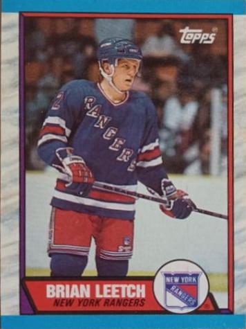 Brian Leetch #136 Prices [Rookie] | 1989 Topps | Hockey Cards