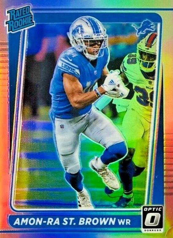 Amon Ra St. Brown [Holo] #228 Prices | 2021 Panini Donruss Optic ...