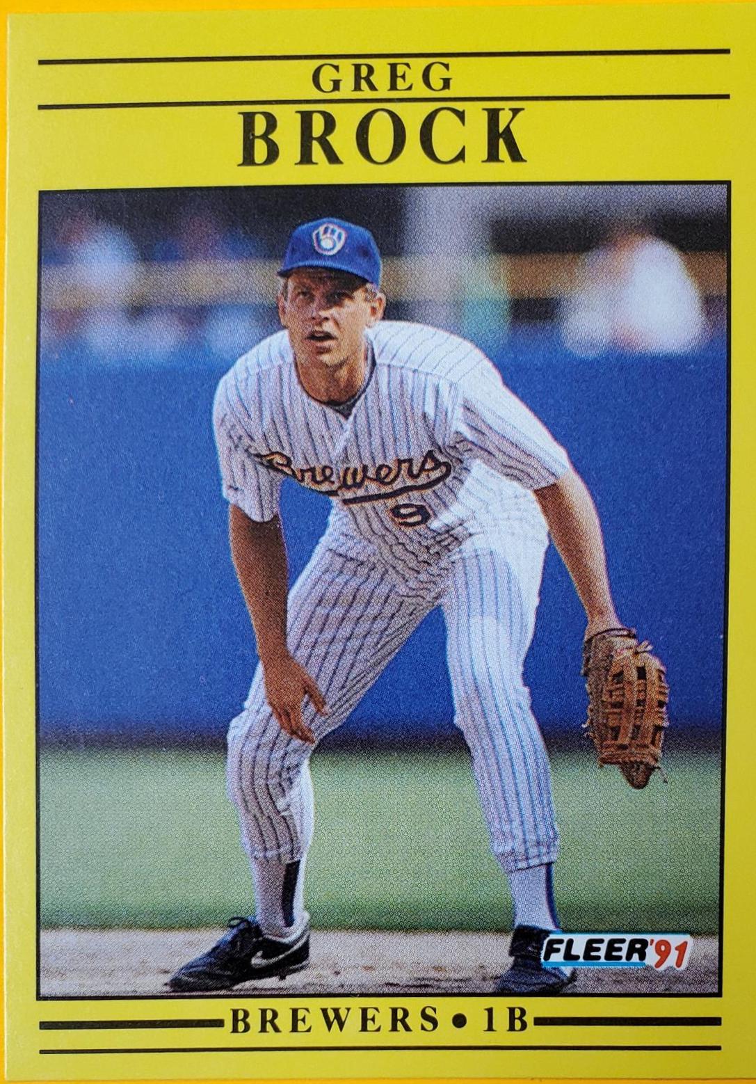 Greg Brock #577 Prices | 1991 Fleer | Baseball Cards