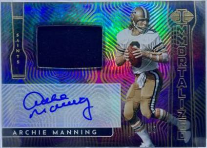 Archie Manning #IJA-AM Prices | 2022 Panini Illusions Immortalized ...