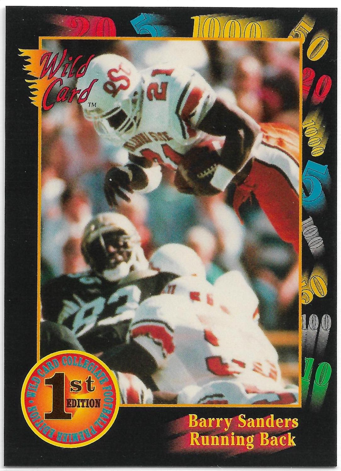 Barry Sanders #106 Prices | 1991 Wild Card College Draft Picks ...