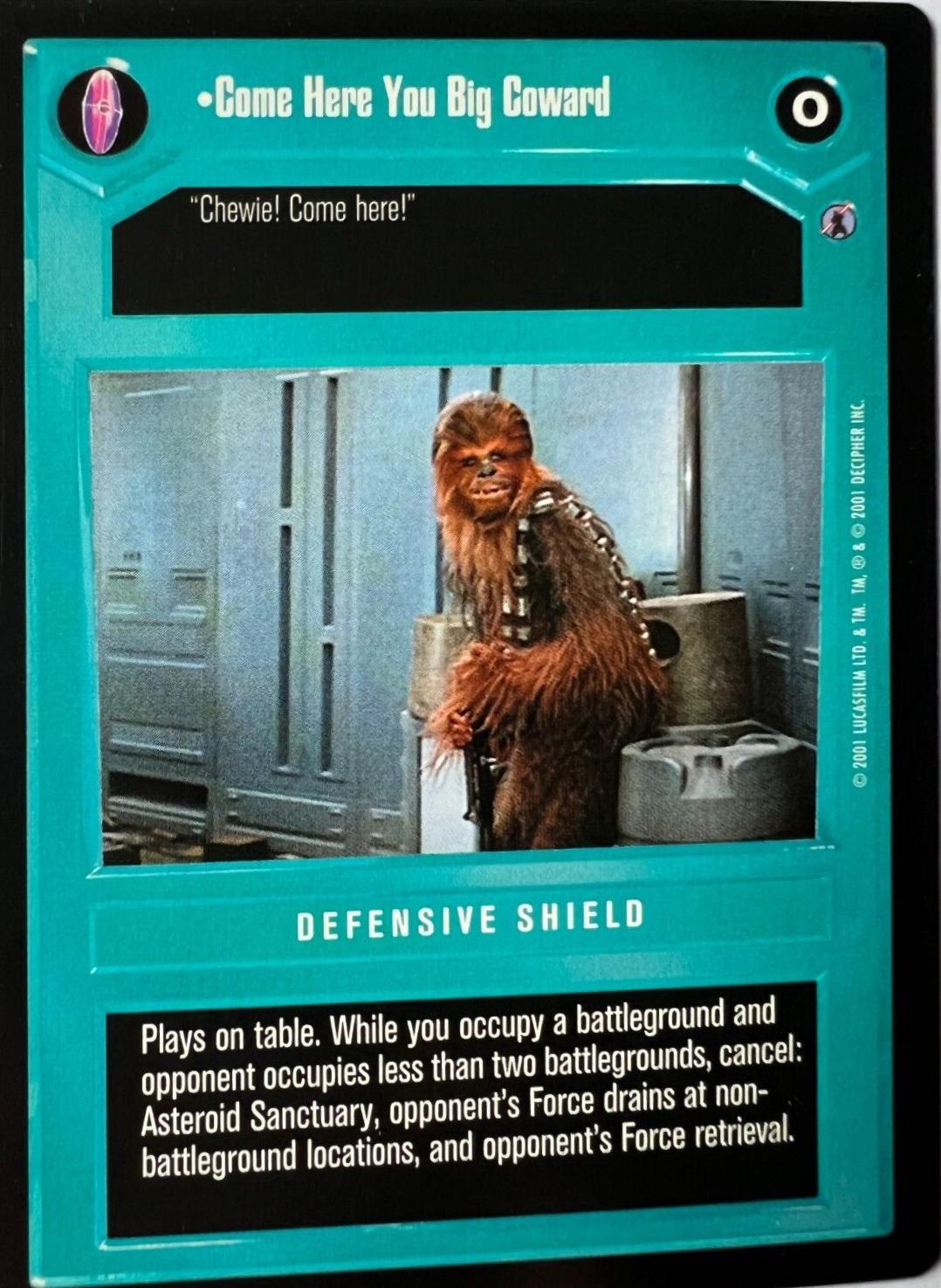 Come Here You Big Coward Prices | Star Wars CCG Reflections III | Star ...