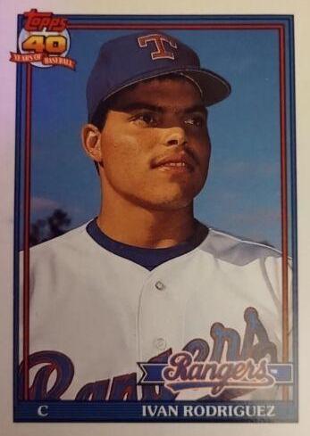 Ivan Rodriguez #101T Prices [Rookie] | 1991 Topps Traded Tiffany ...
