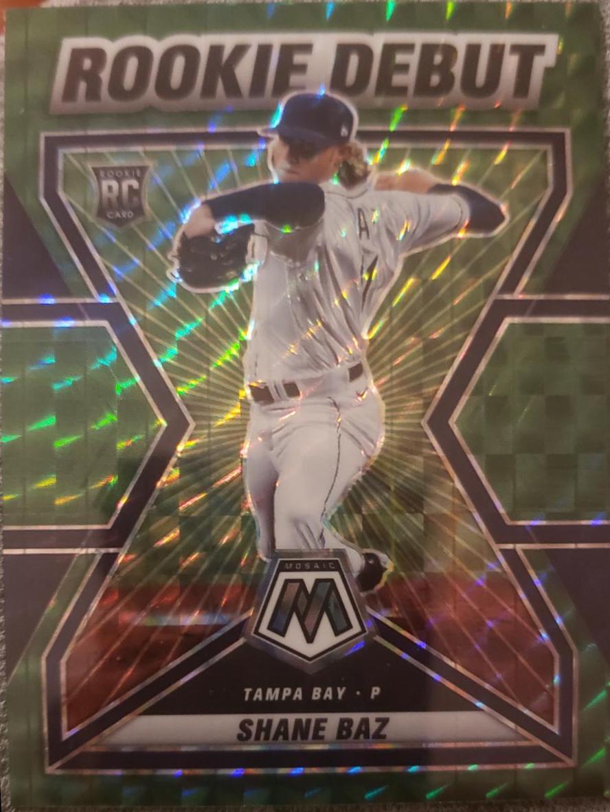 Shane Baz [Green] #RD-9 Prices | 2022 Panini Mosaic Rookie Debut ...