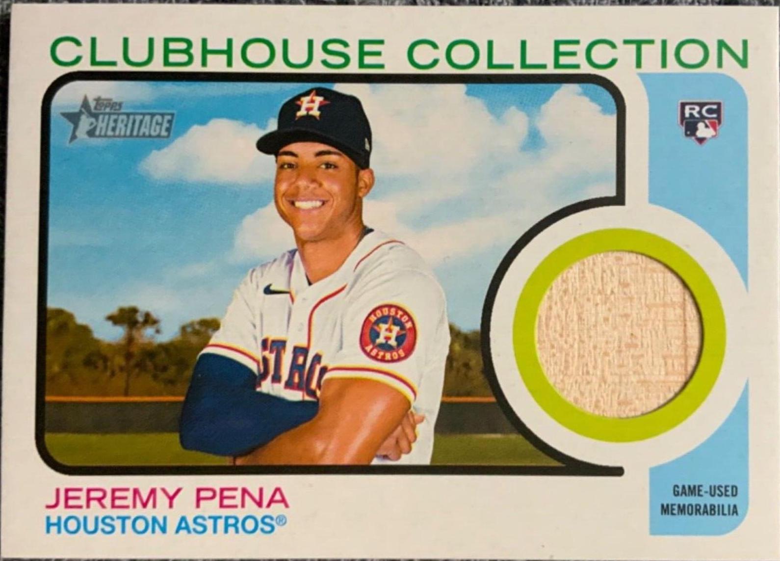 Jeremy Pena #CCR-JPE Prices | 2022 Topps Heritage Clubhouse Collection ...