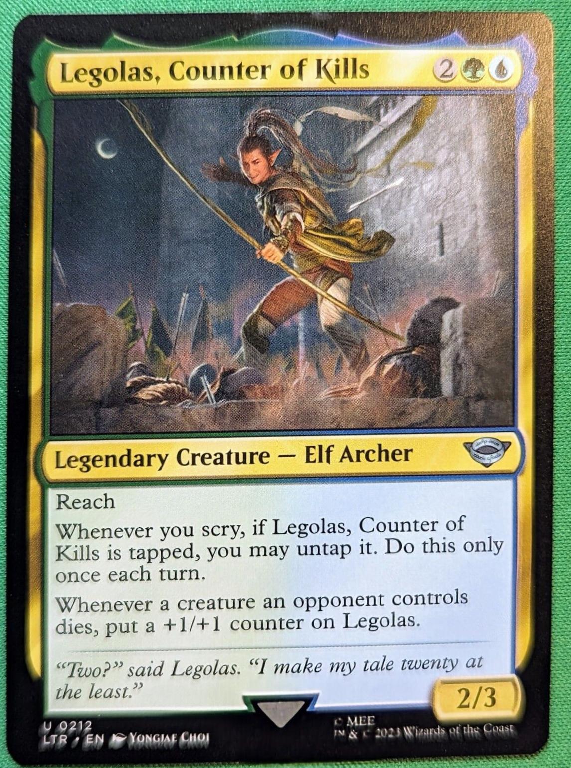 Legolas, Counter of Kills #816 Prices | Magic Lord of the Rings | Magic ...