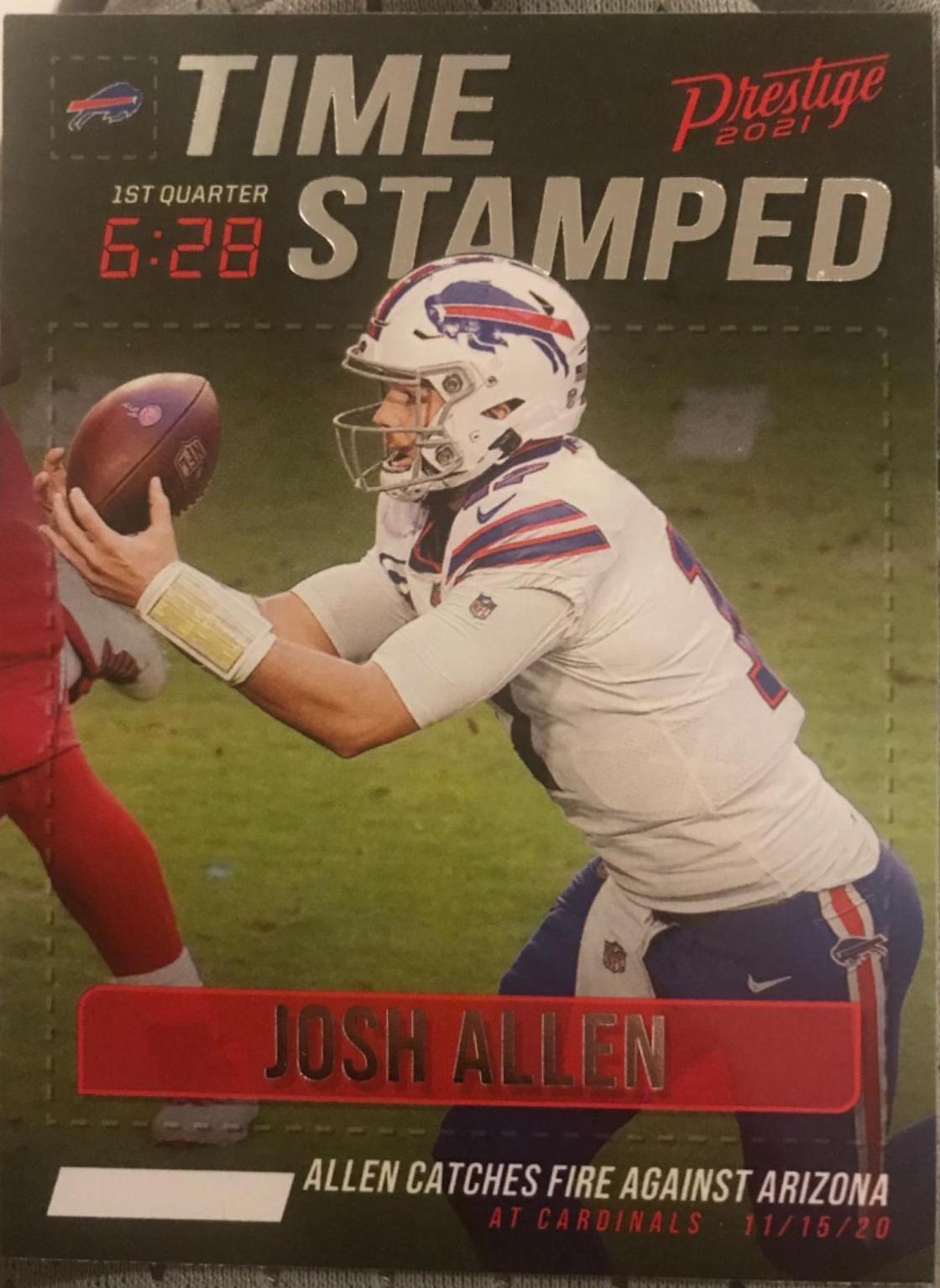 Josh Allen #TS-JA Prices | 2021 Panini Prestige Time Stamped | Football ...