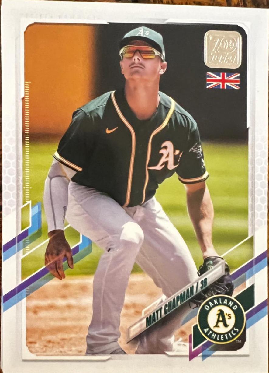 Matt Chapman #182 Prices | 2021 Topps UK Edition | Baseball Cards